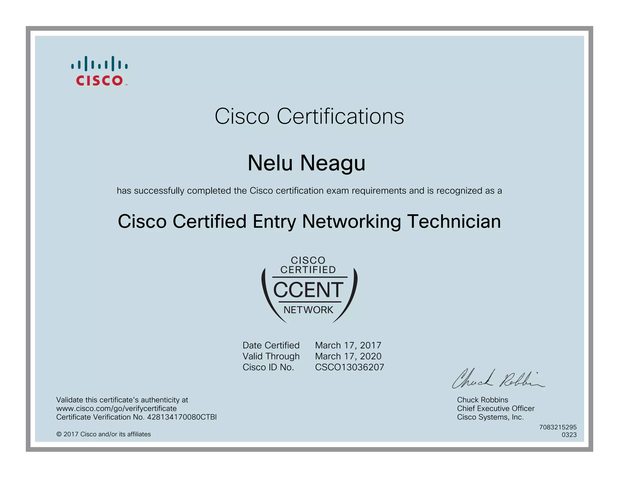Certificate CCENT | PPT