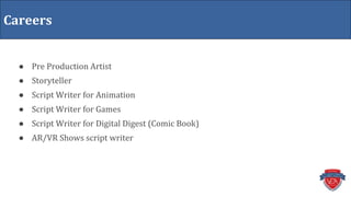 Certificate course in animation script writing | PPT