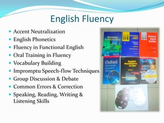 Certificate course in english fluency & i.t. skills | PPT