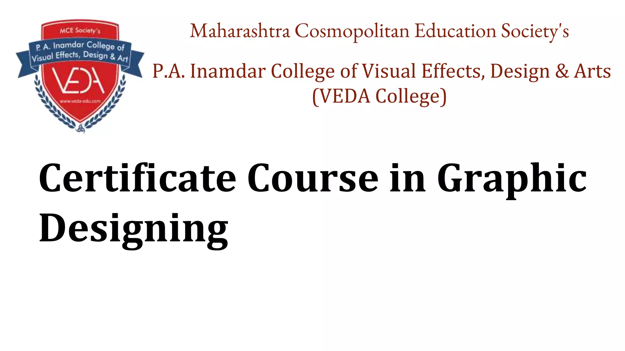 Certificate course in graphic designing | PPT