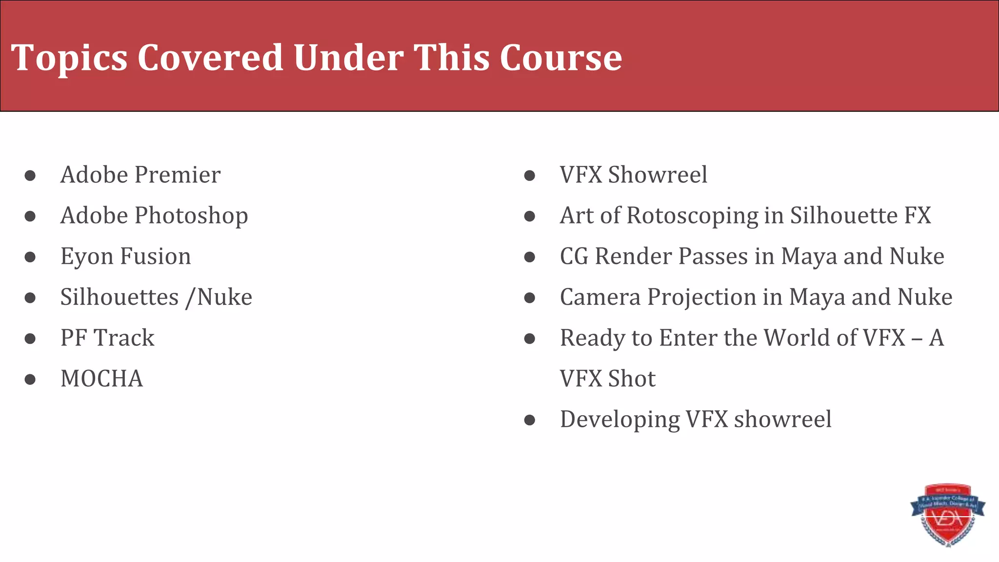 Certificate course in vfx | PPT