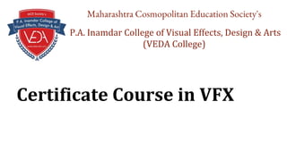 Certificate course in vfx | PPT