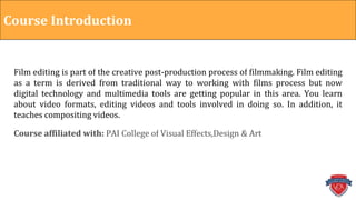 Certificate course in video production | PPT