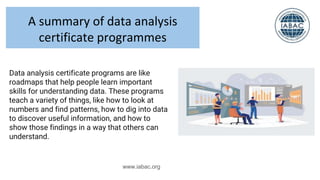 CERTIFICATION COURSES IN DATA ANALYTICS CERTIFICATION | PPT