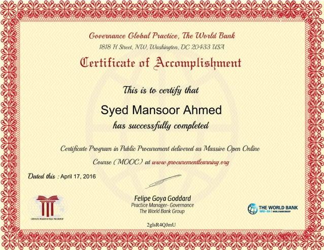 Certificate CPPP | PDF