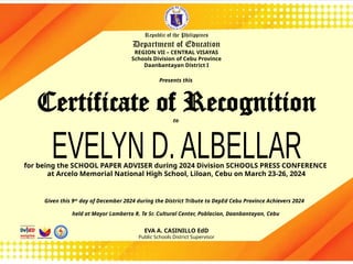 CERTIFICATE FOR PAG-ILA powerpoint files | PPTX