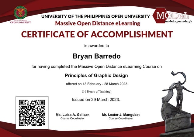Certificate of Accomplishment_Principles of Graphic Design from ...