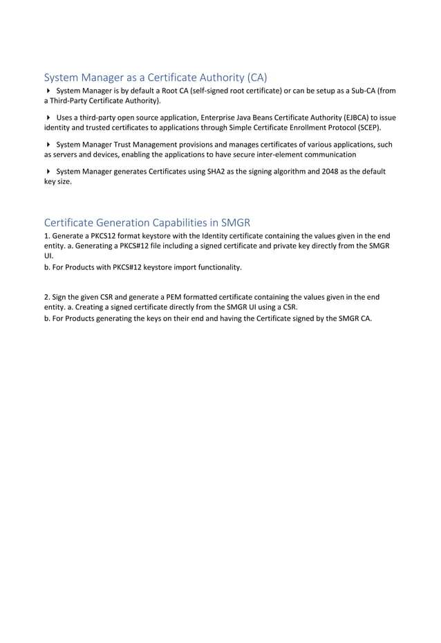 Certificate fundamental from avaya smgr perspective | PDF | Operating ...