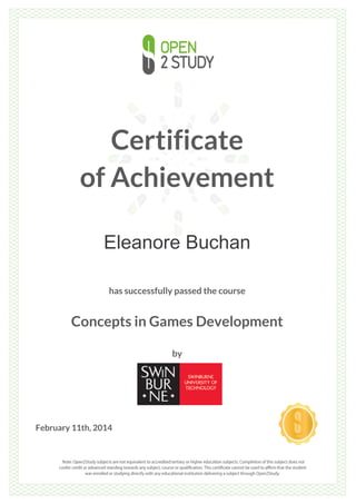 Certificate games design | PDF