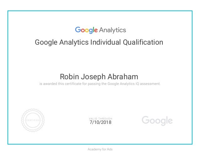 Google Analytics Certificate | PPT