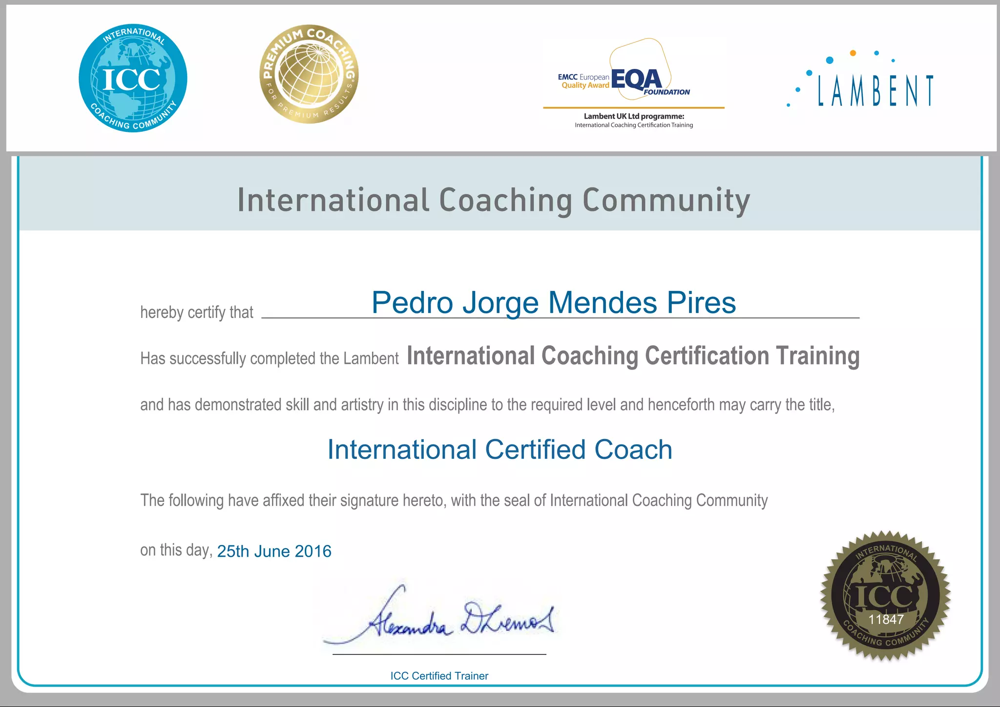 International Certified Coach - ICC | PDF