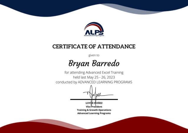 Certificate in Advanced Excel from ALPS.pdf