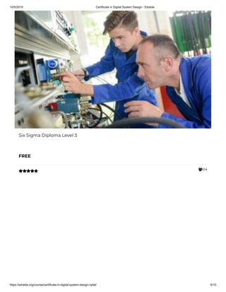 Certificate in Digital System Design - Edukite | PDF