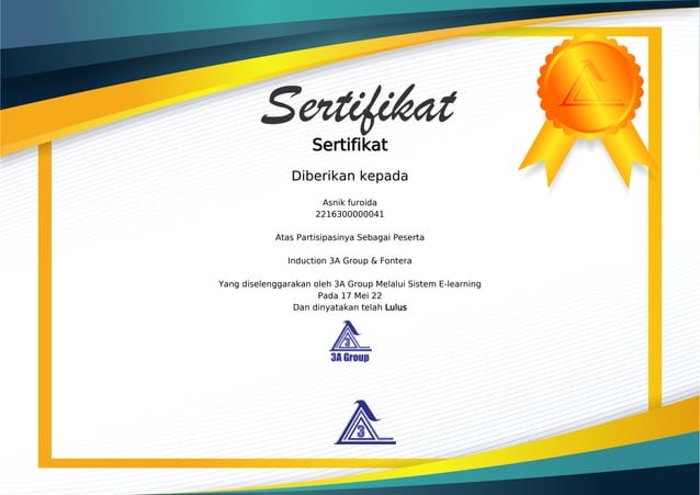 certificate induction Asnik furoida spg fbi.pdf