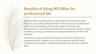 Certificate in MS Office | PPTX