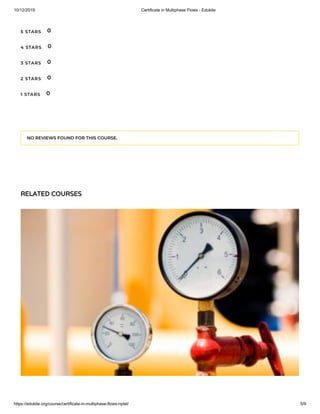Certificate in Multiphase Flows - Edukite | PDF