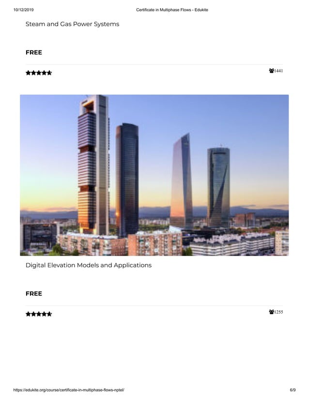 Certificate in Multiphase Flows - Edukite | PDF