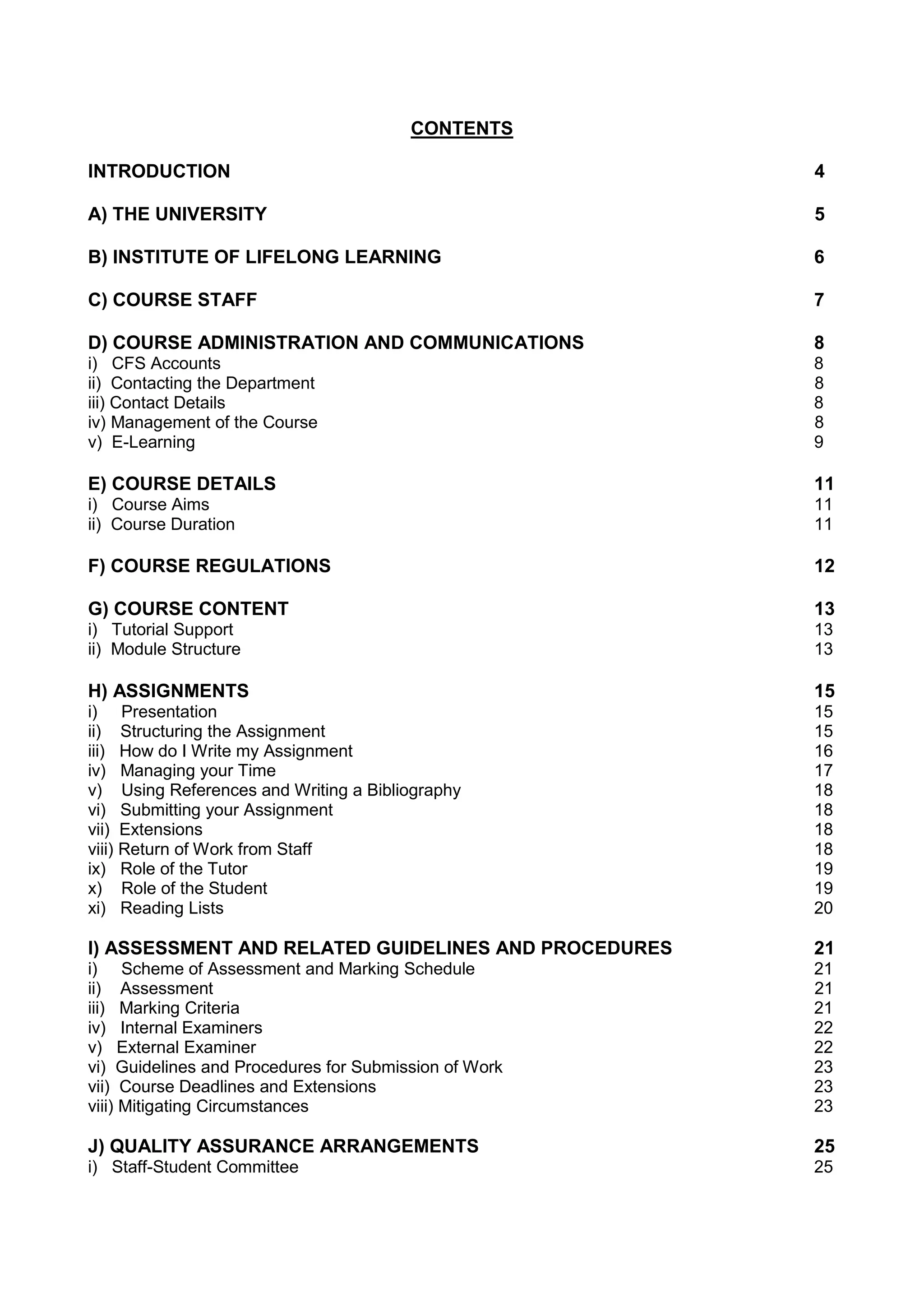 Certificate in professional practice course handbook intro | PDF