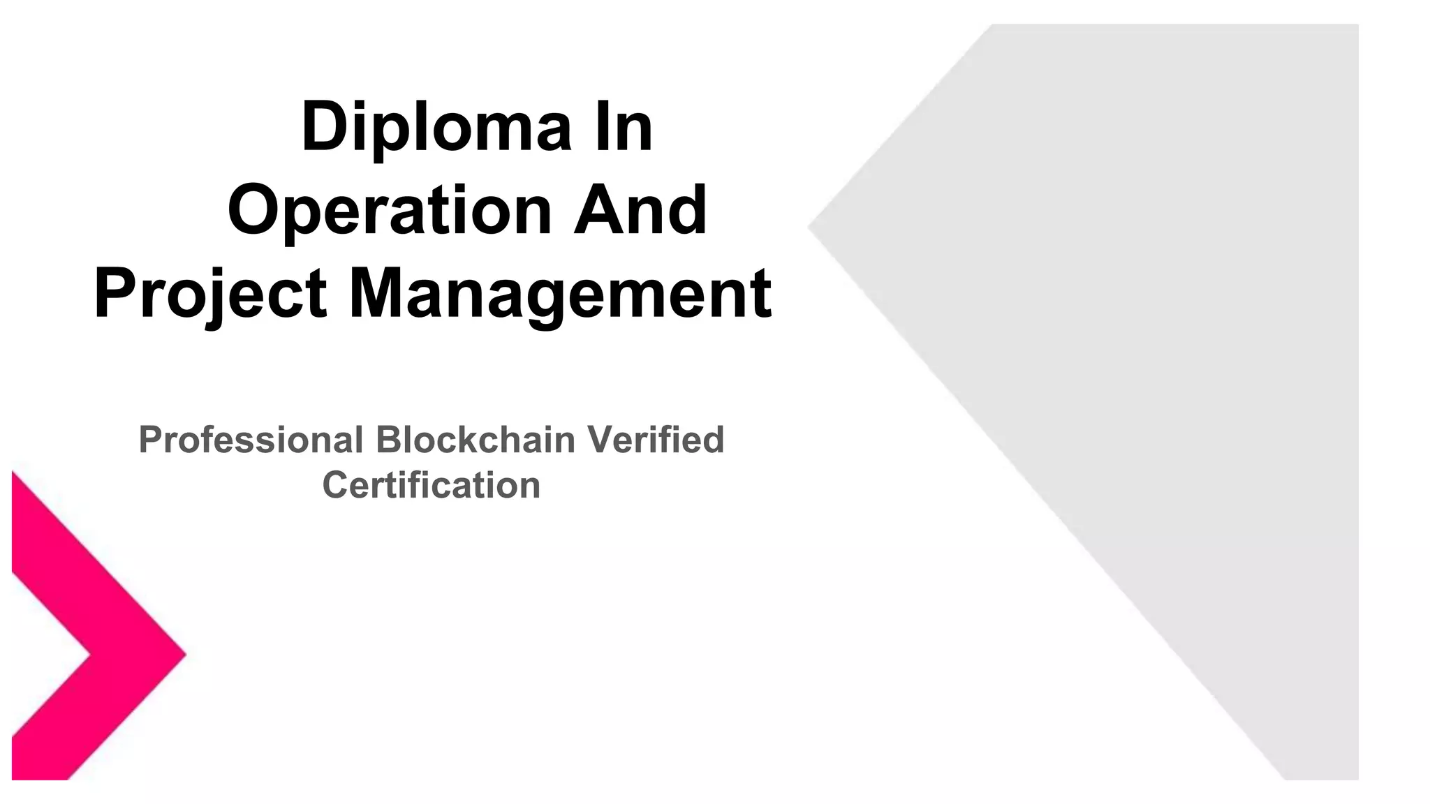 Certificate in Project Management - UniAthena | PPTX