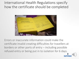 NaTHNaC education- how to complete ICVPs for health professionals | PPTX