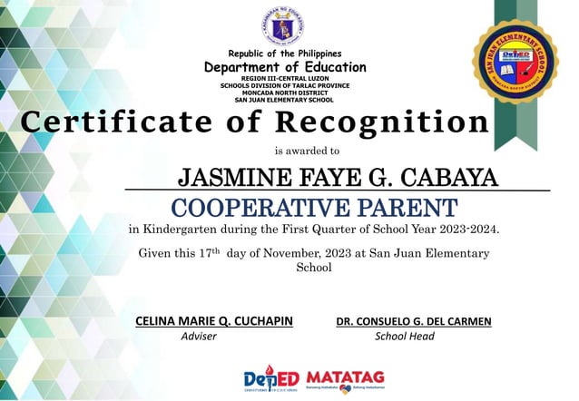 Certificate kinder.pptx | Professional School | Postgraduate Education