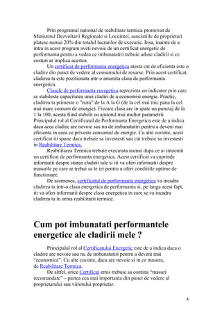 Certificat energetic | DOC