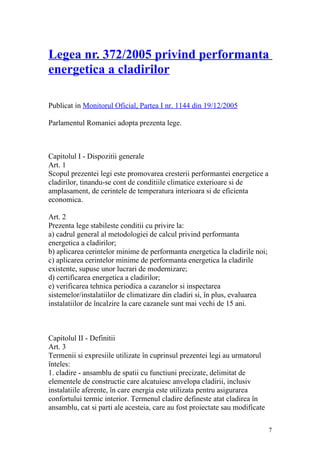 Certificat energetic | DOC