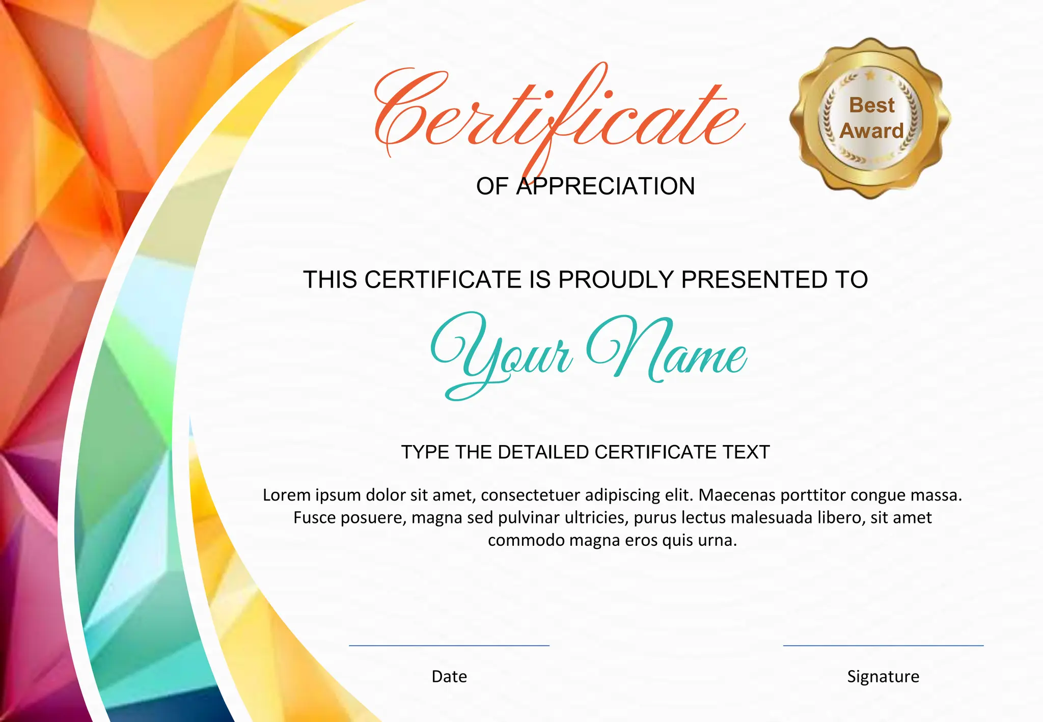Certificate New designs and template and this file is ctto.pptx