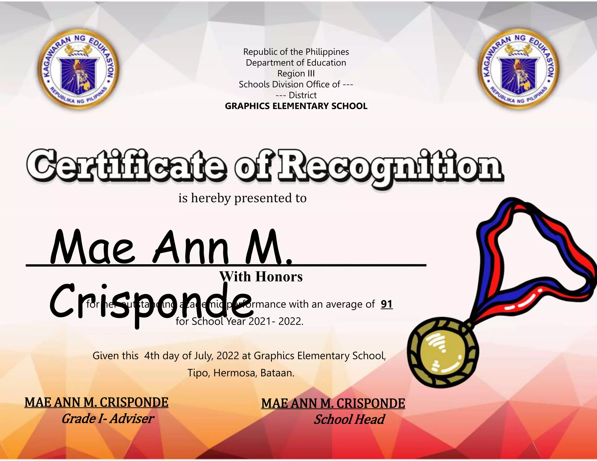 Certificate of Academic Excellence.pptx