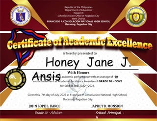 Certificate of Academic Excellence.pptx