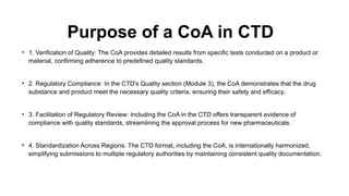 Certificate of Analysis- Ensuring Quality, Safety & compliance | PPTX