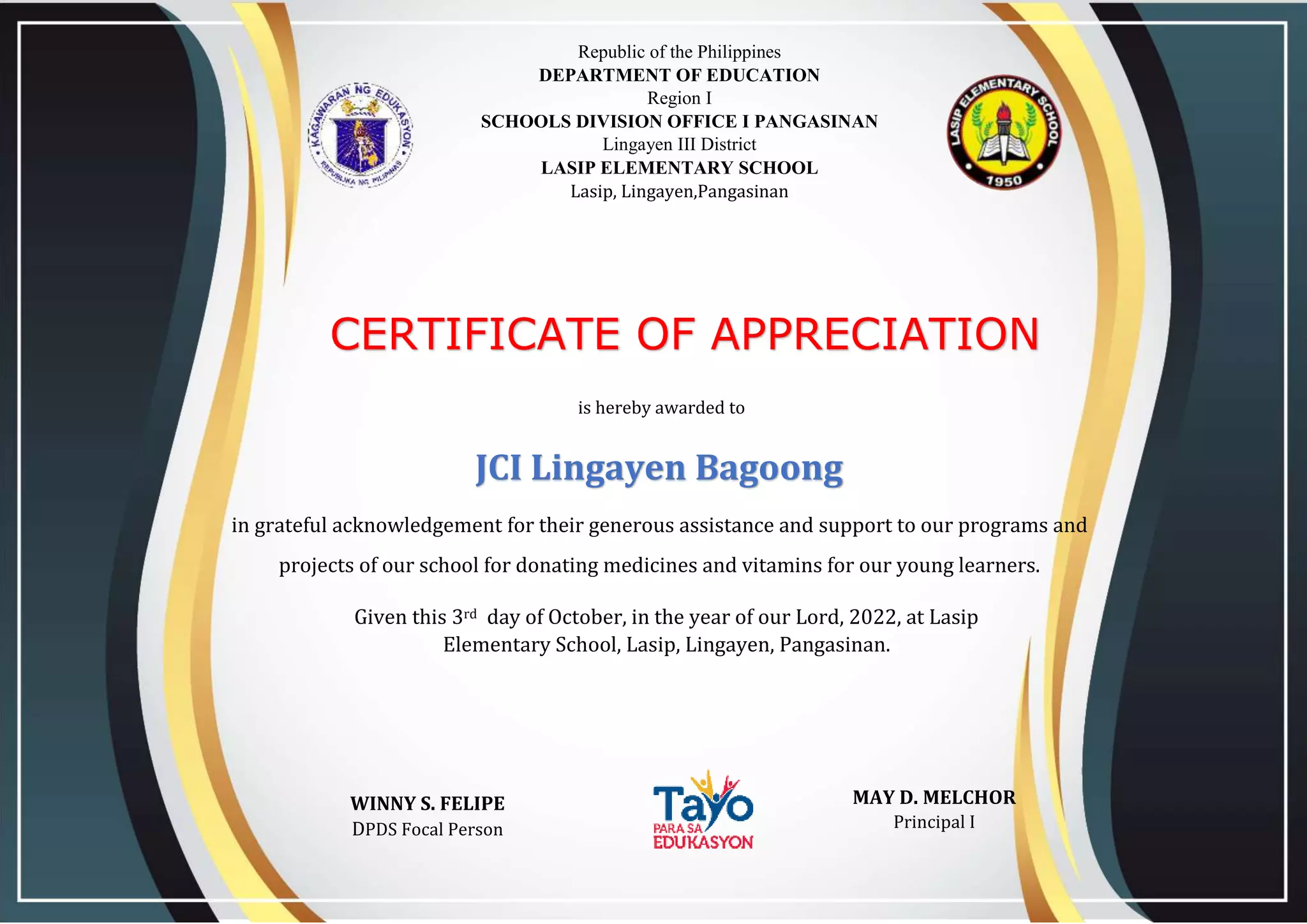 Certificate of APPRECIATION DPDS.docx