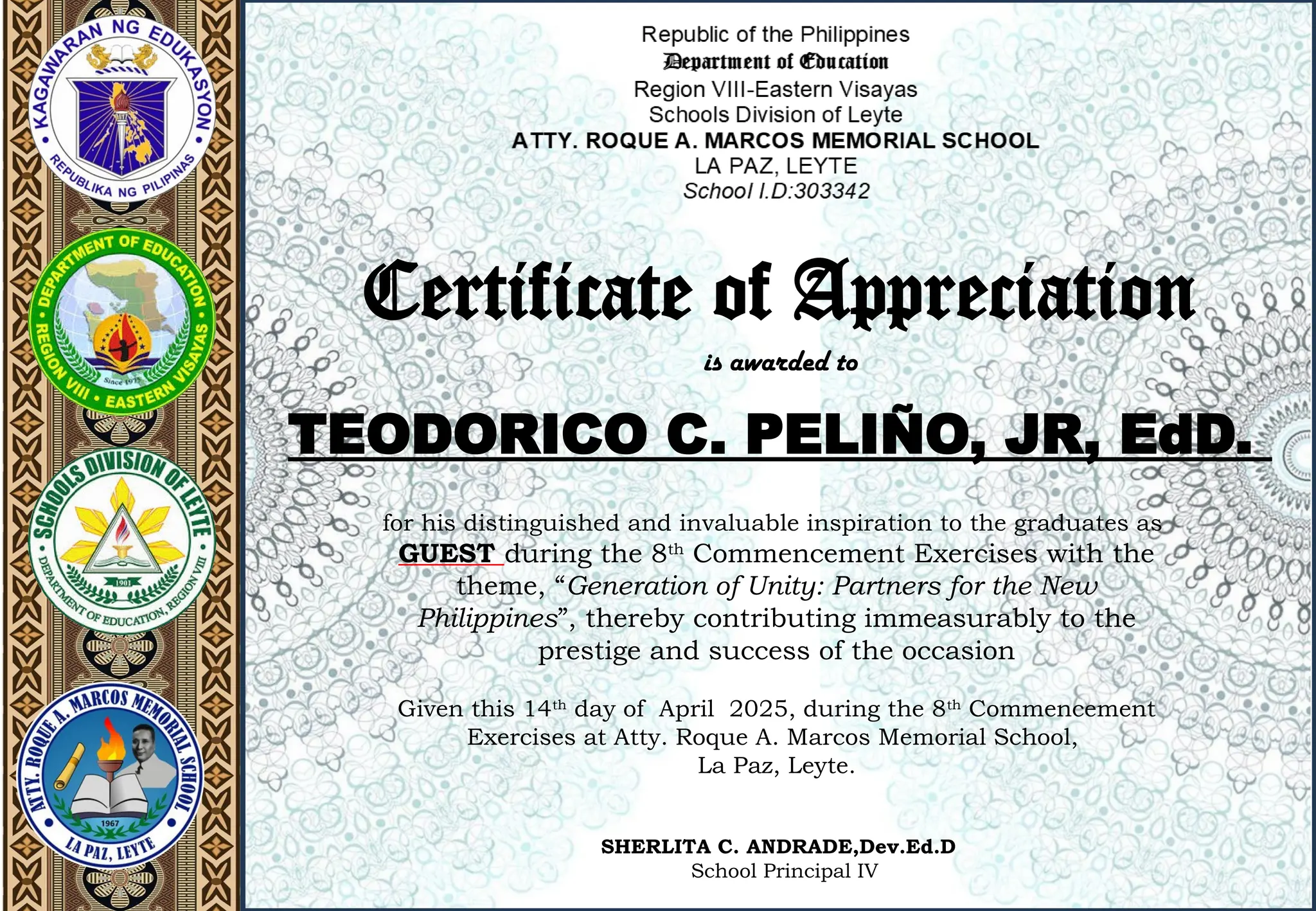 Certificate of Appreciation for Guest.pptx