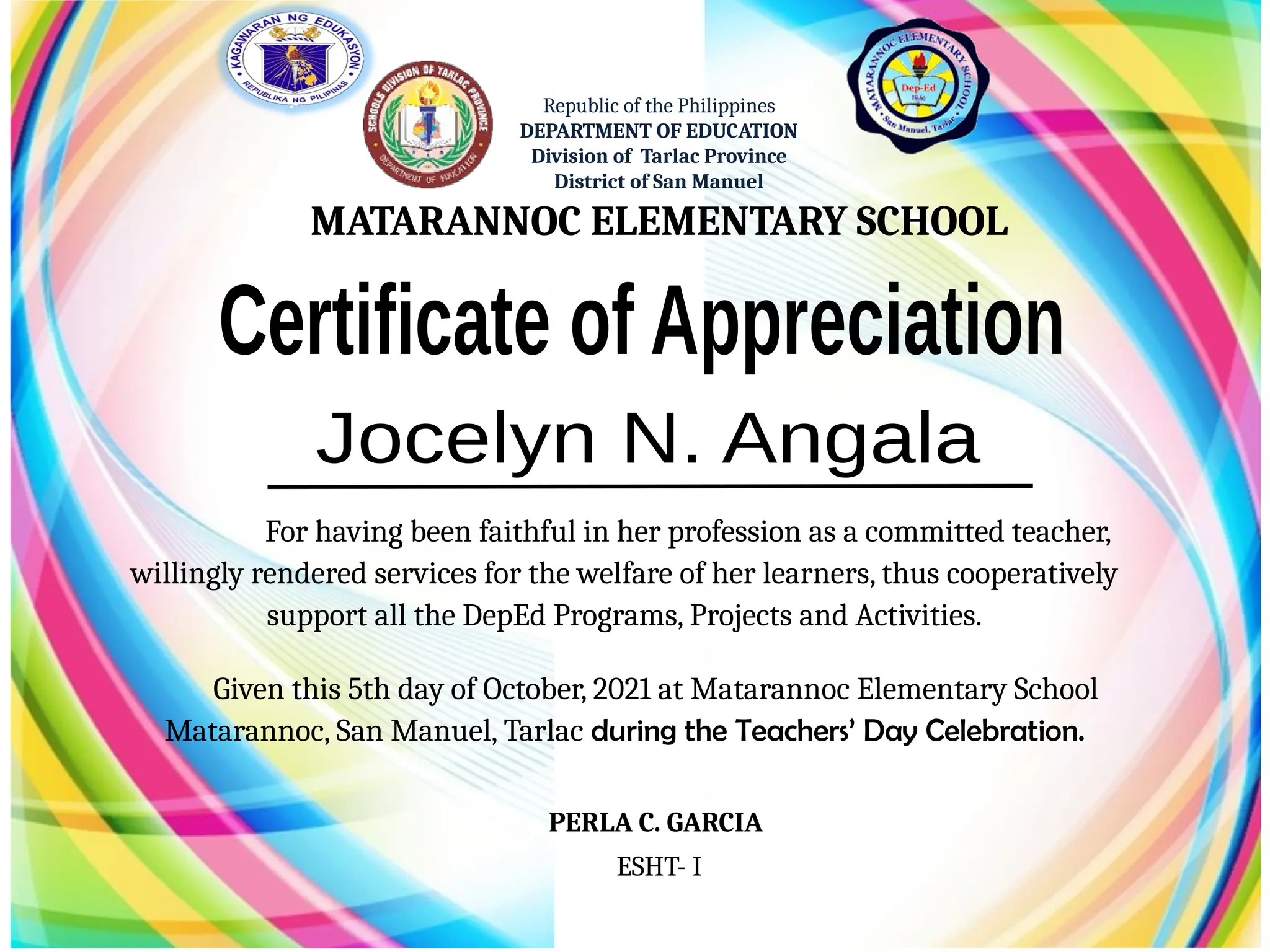 CERTIFICATE OF Appreciation Teachers day.pptx