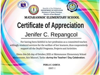 CERTIFICATE OF Appreciation Teachers day.pptx