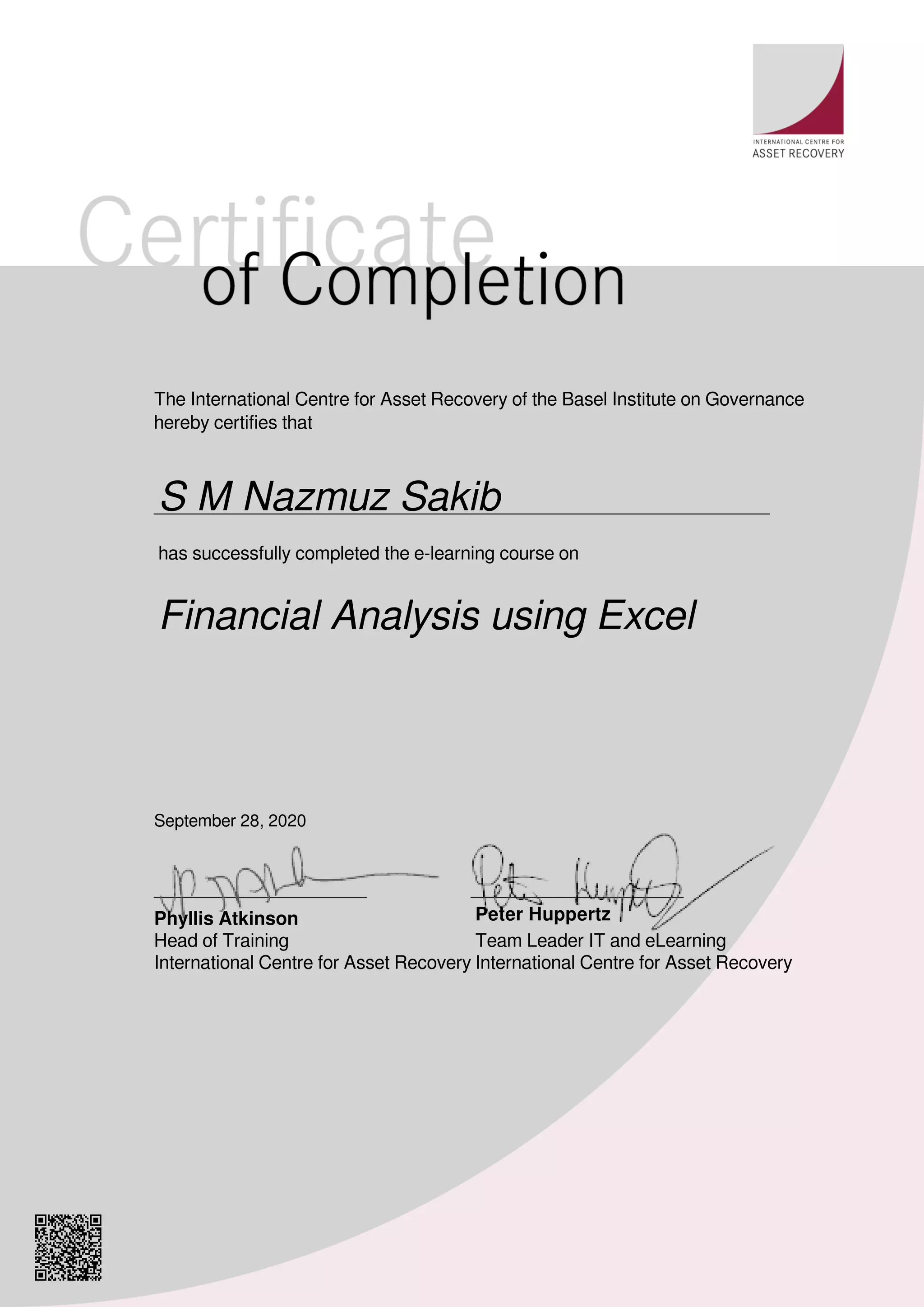 Certificate of completion | PDF