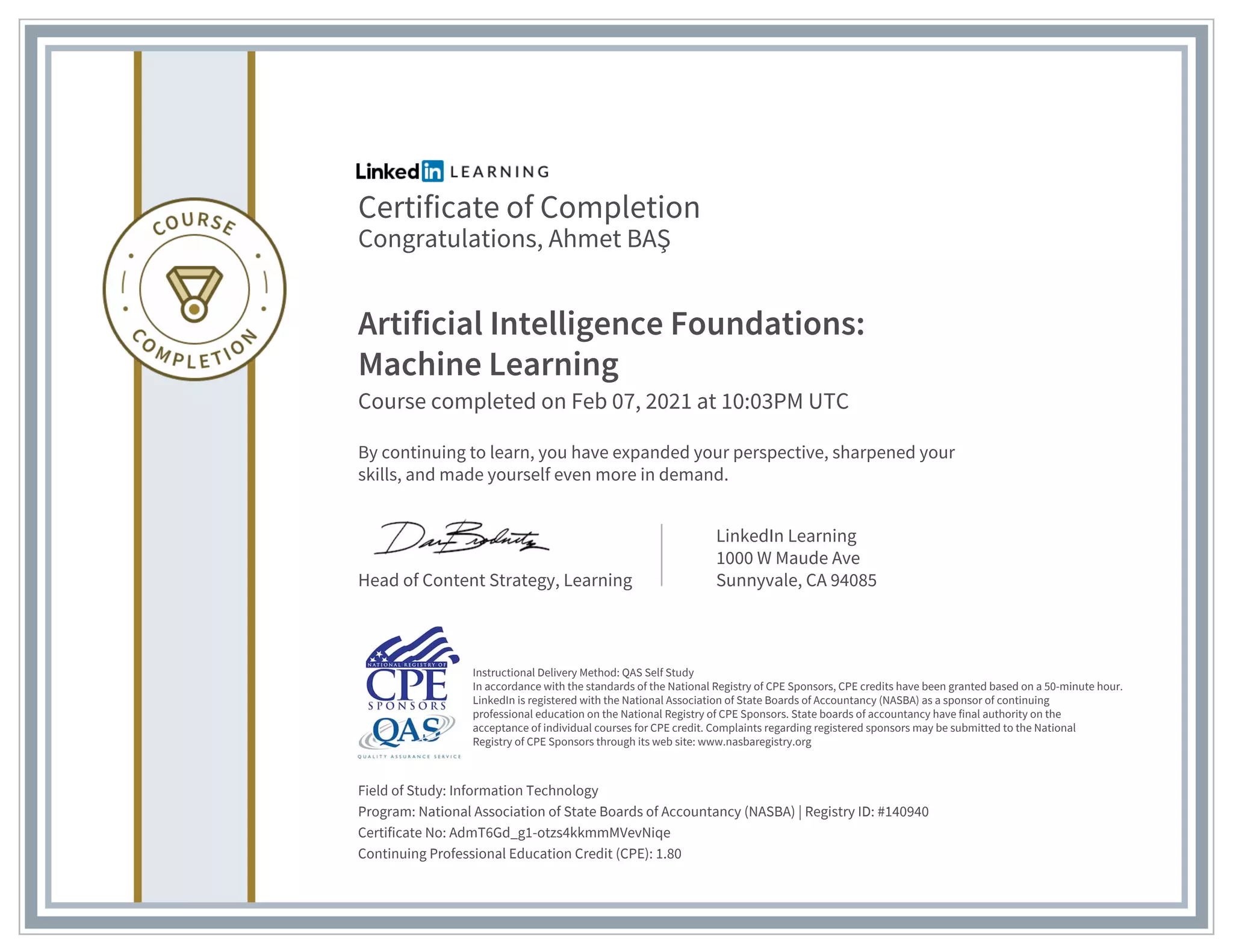 Artificial Intelligence Foundations: Machine Learning | PPT