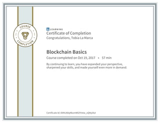 Blockchain basics | PDF | Online Education | Education