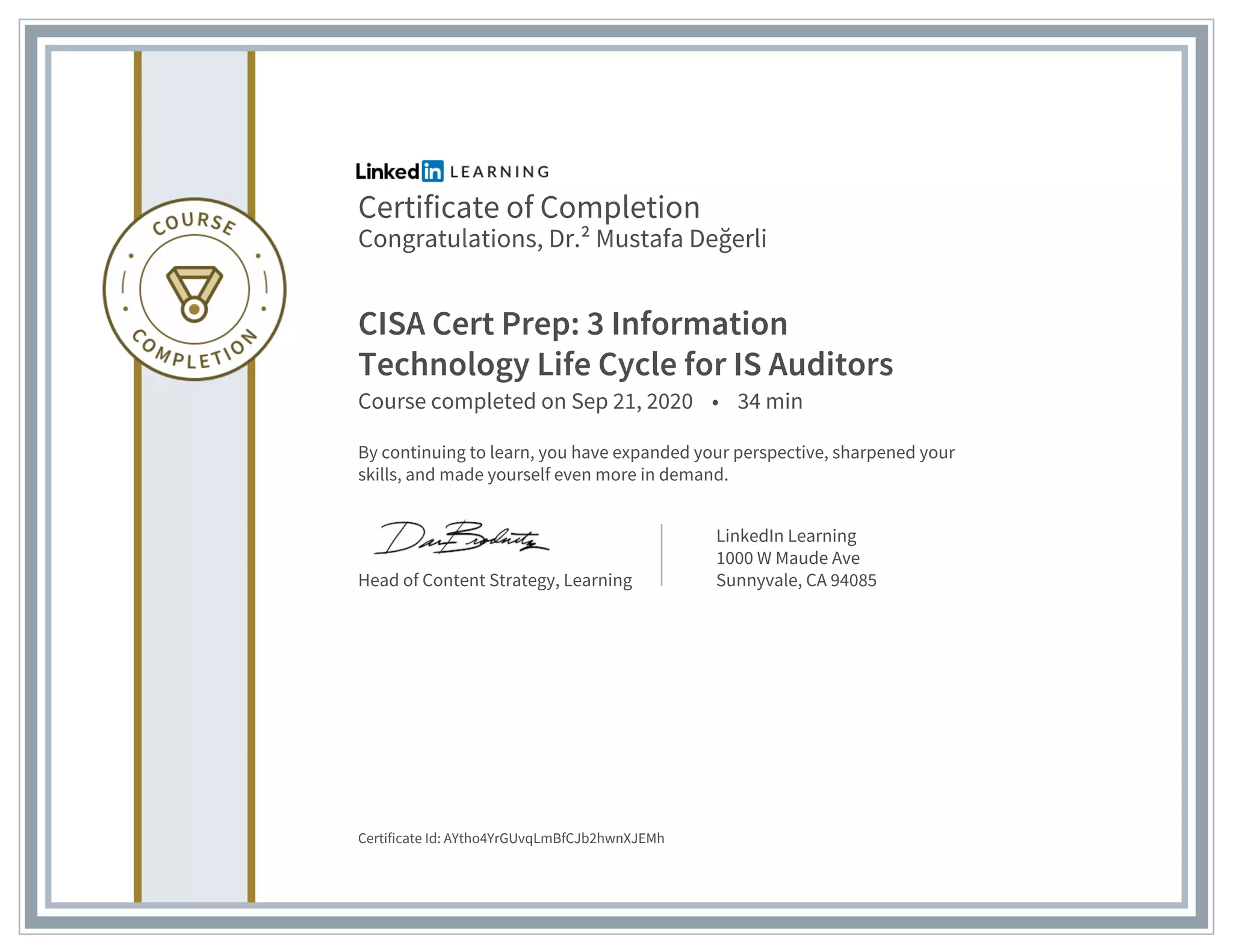 CISA Cert: Information Technology Life Cycle for IS Auditors | PPT