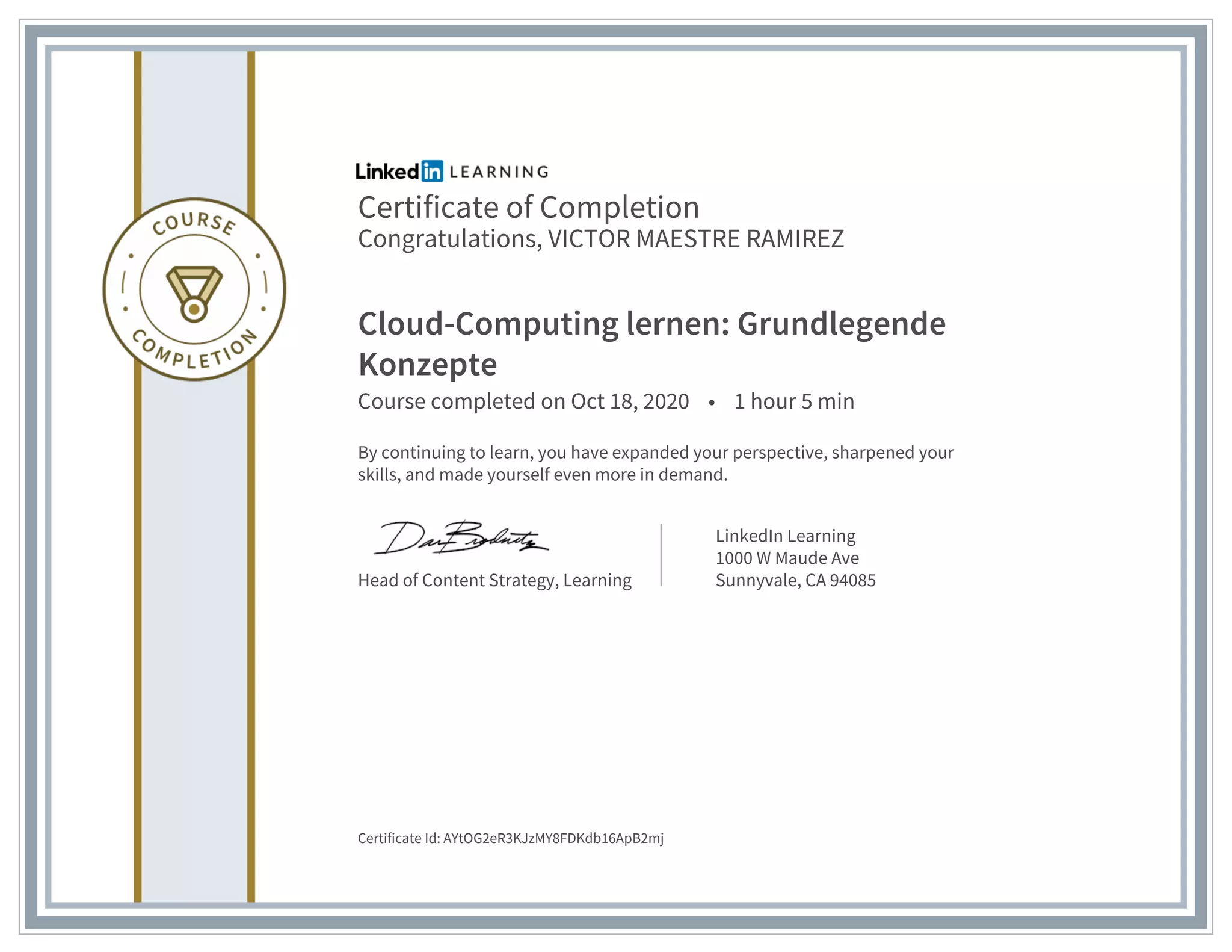 Certificate for Cloud-Computing lernen: Grundlegende Konzepte | PDF | Technology & Computing