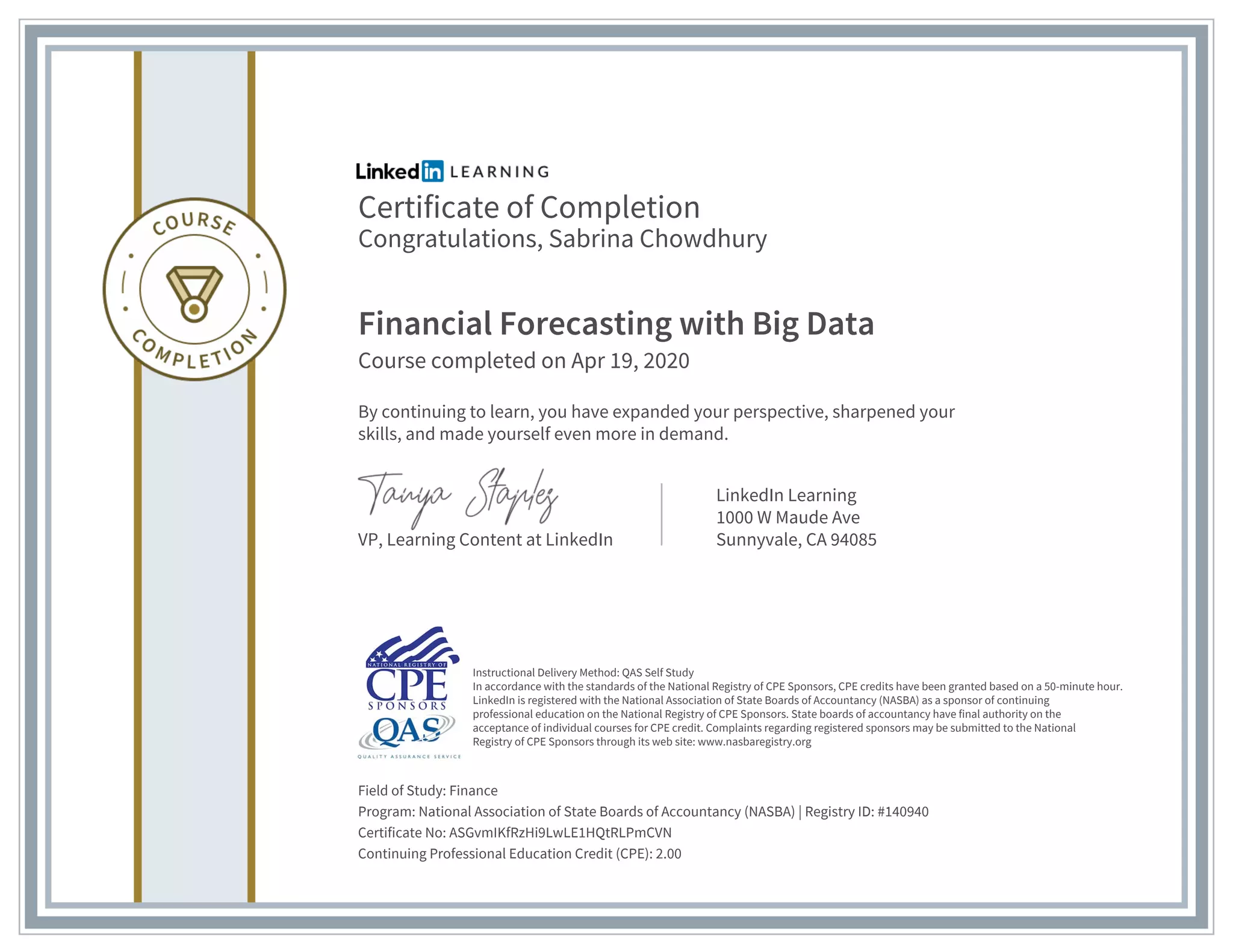 Financial Forecasting with Big Data | PPT