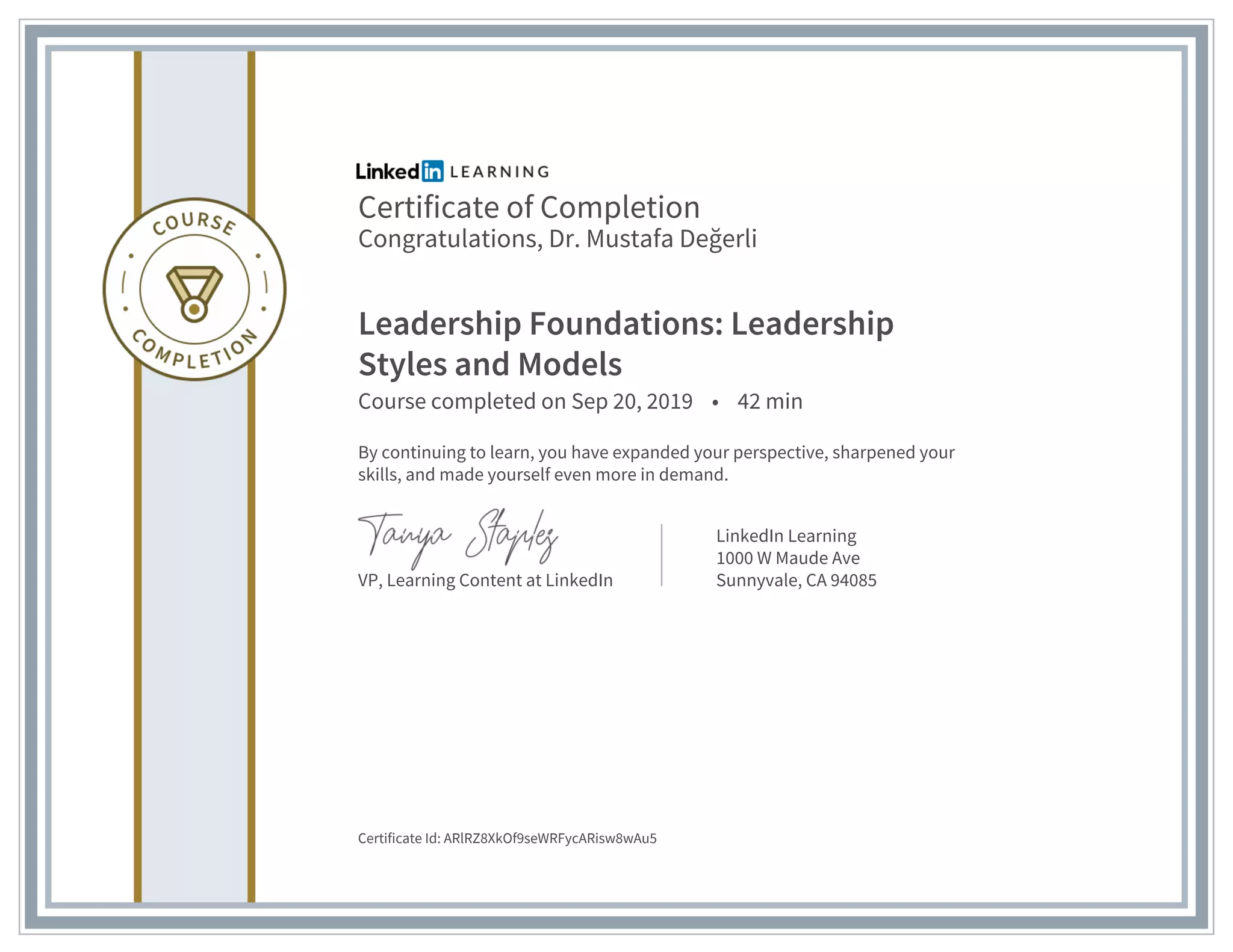 Dr. Mustafa Degerli - 2019 - Leadership Foundations: Leadership Styles ...