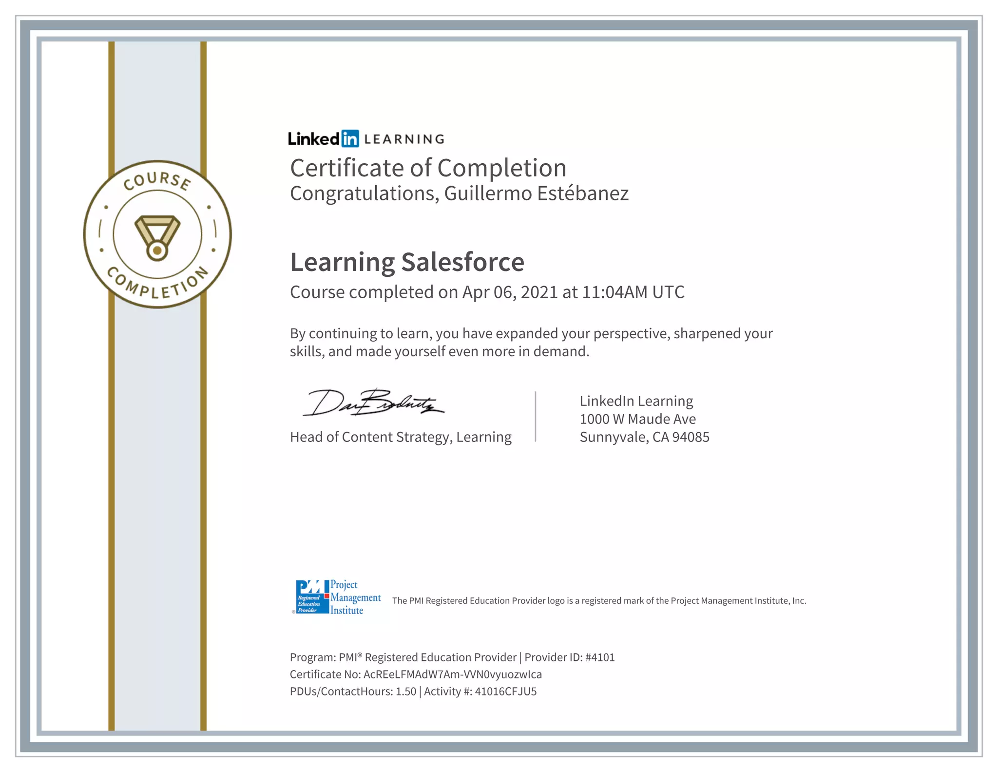 Salesforce Certificate | PPT