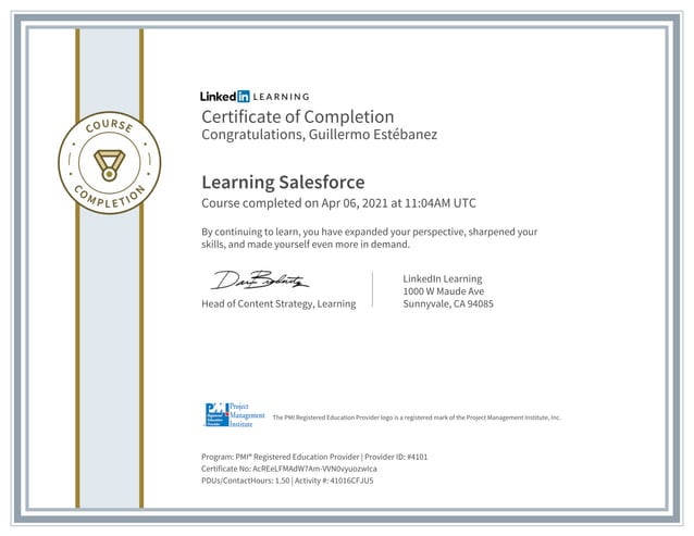 Salesforce Certificate | PPT