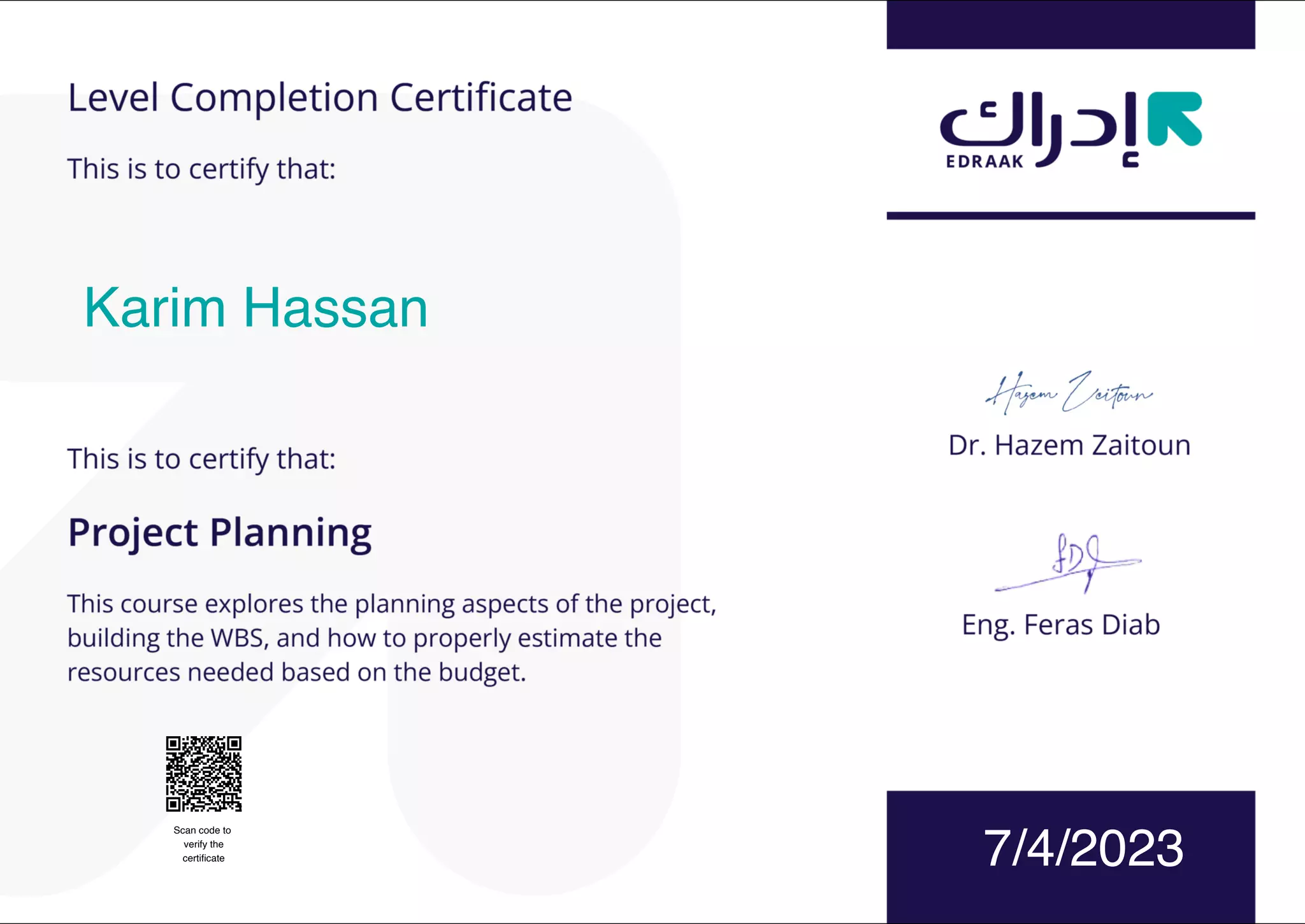 #Certificate of #completion of the #project_planning #course.pdf