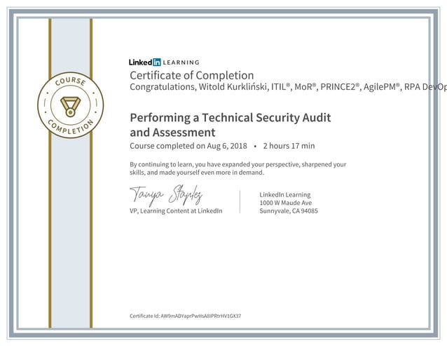 Performing a Technical Security Audit and Assessment | PPT