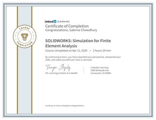 SOLIDWORKS: Simulation for Finite Element Analysis | PDF