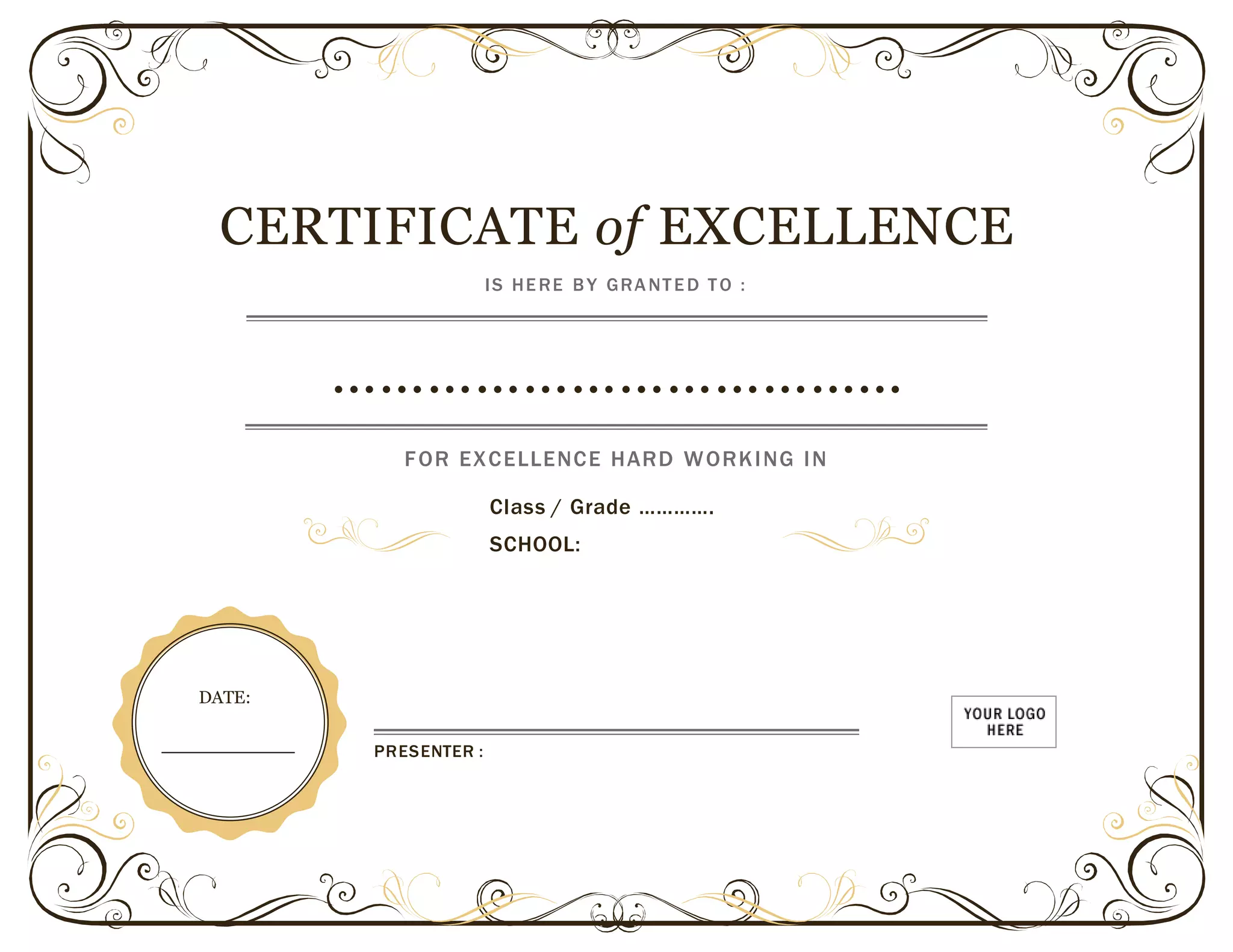 Certificate of excellence 2 | PPT
