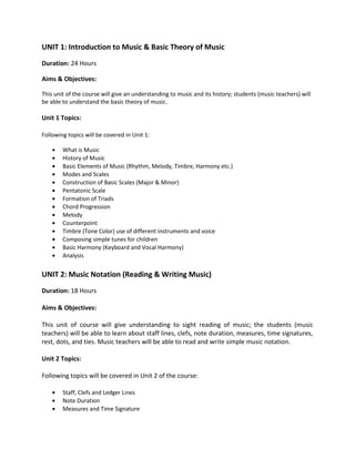 Certificate of music in education | PDF