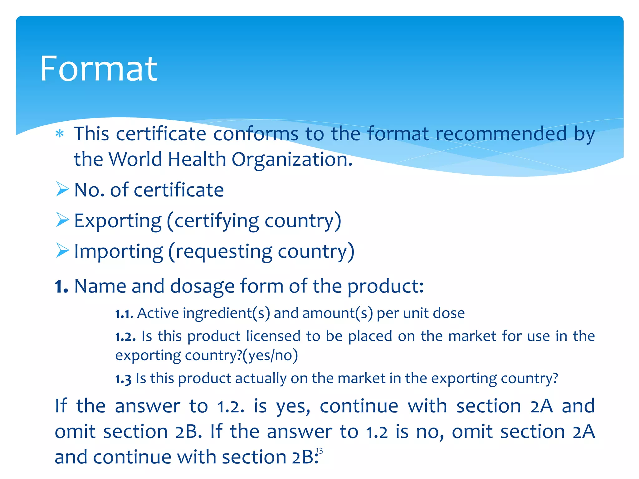 Certificate of pharmaceutical product | PPTX